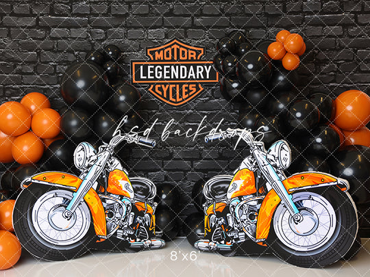 Motorcycle Party Photography Backdrop for Cake Smash Photoshoot – HSD ...