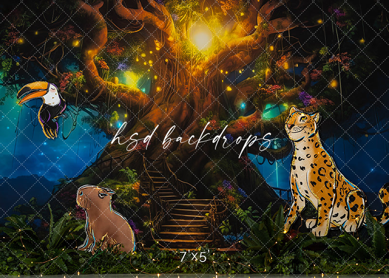 Enchanted Magical Tree Photo Backdrop