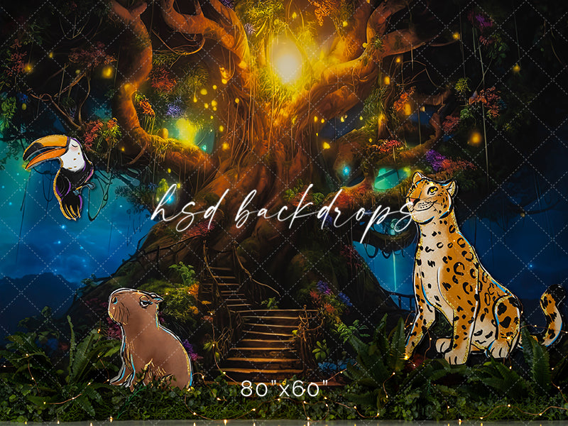 Enchanted Magical Tree Photo Backdrop