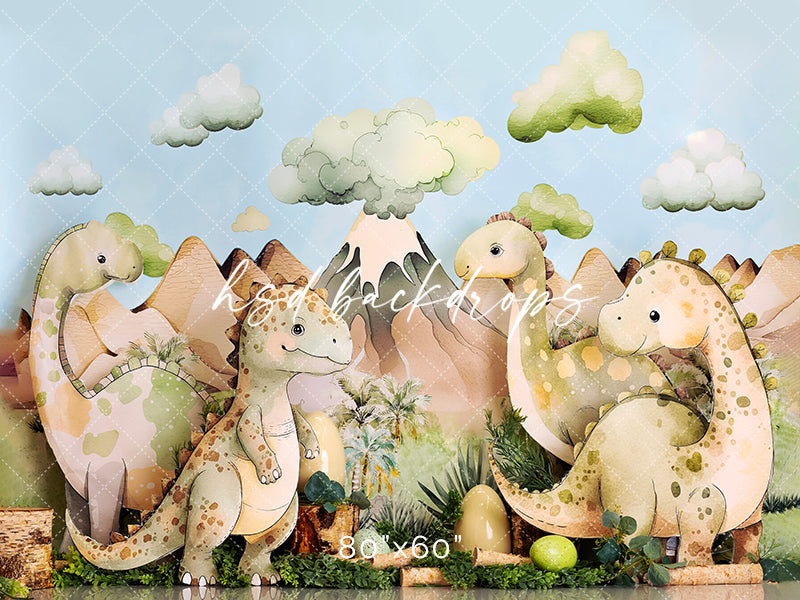 Dinosaur Birthday Backdrop for Cake Smash Photoshoot – HSD Photography ...