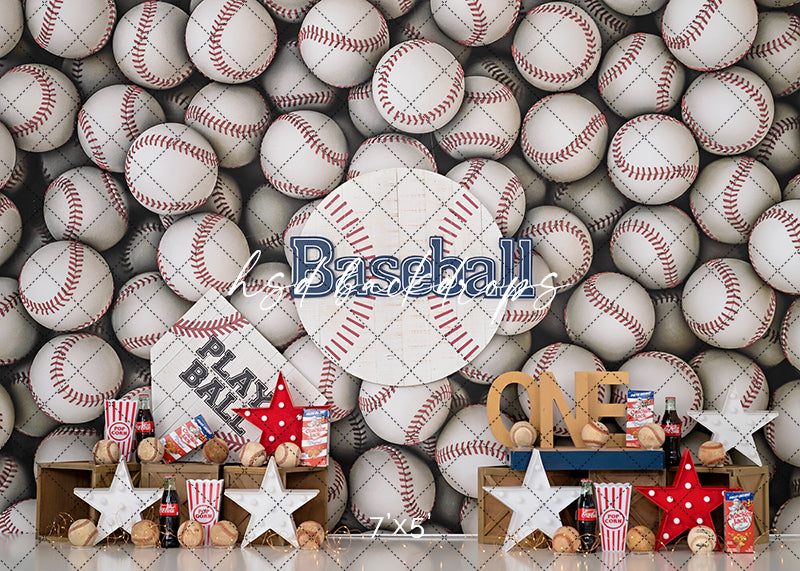 Baseball Backdrop for Cake Smash Photography