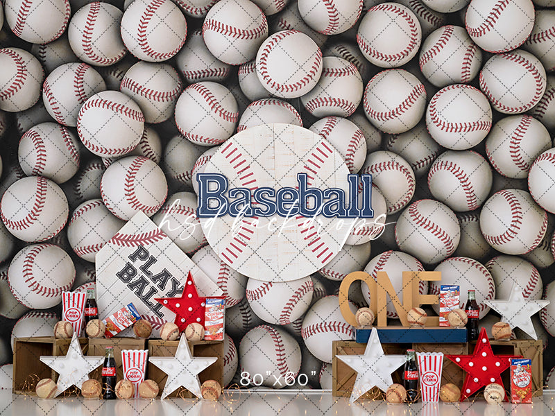 Baseball Backdrop for Cake Smash Photography – HSD Photography Backdrops