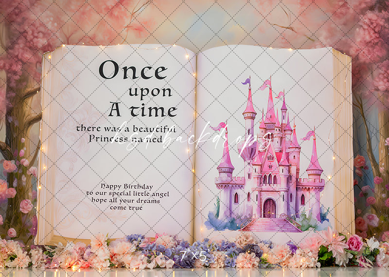 Custom Story Book Cake Smash Birthday Photography Backdrop