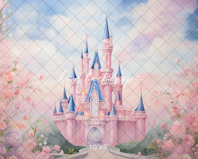Magical Castle Photo Backdrop | Cake Smash Backdrop for Girls