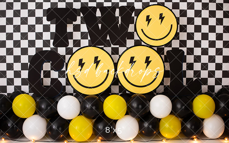 Two Cool Birthday Cake Smash Backdrop for Photoshoot