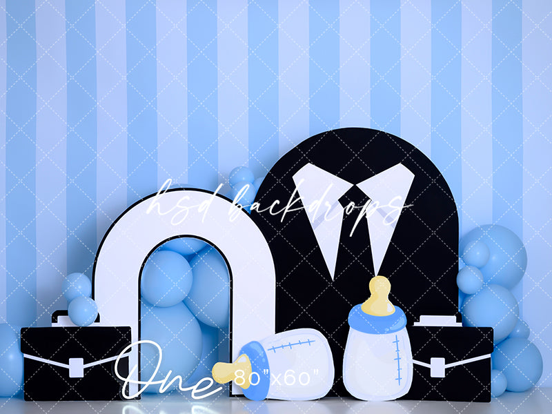 Little Baby Boss Birthday Cake Smash Photography Backdrop