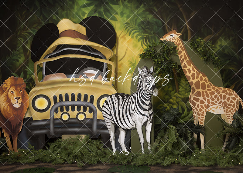 Safari Jungle theme Backdrop for Birthday Photos – HSD Photography ...