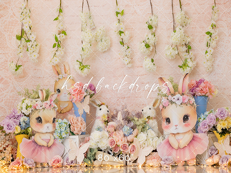 Cute Easter Backdrop with Bunnies for Photography – HSD Photography ...