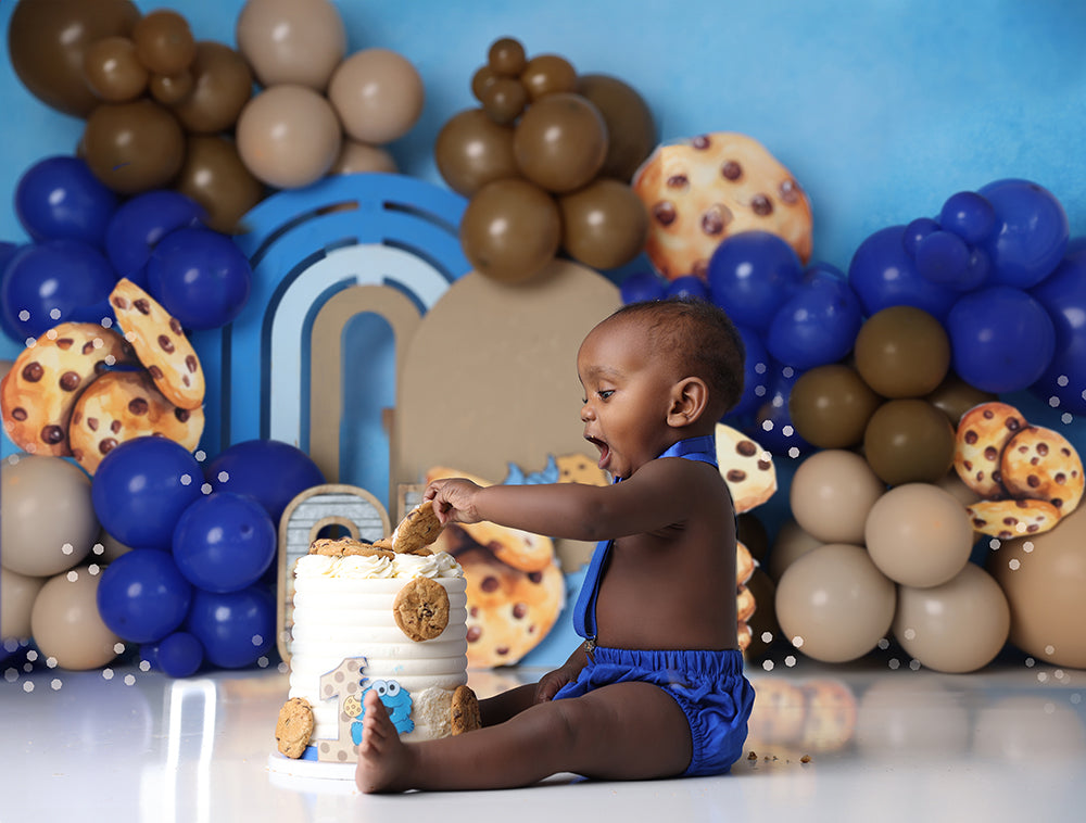 Cookie Birthday Cake Smash Background for Photography – HSD Photography ...