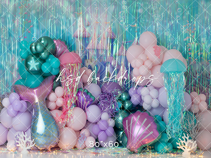 Siren’s Cove Under the Sea Mermaid Backdrop – HSD Backdrops – HSD ...