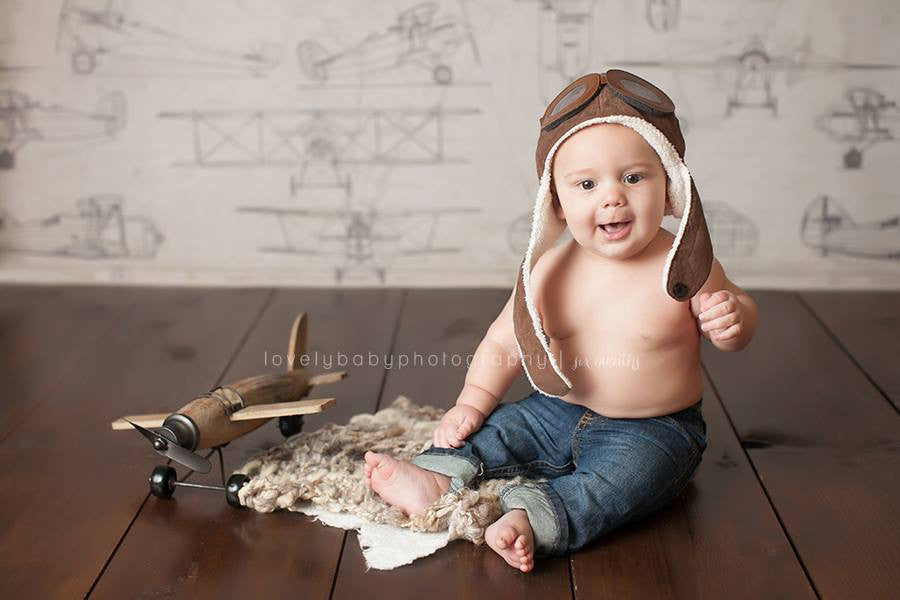 Photography Backdrop of Airplanes, Aviator Photography Background