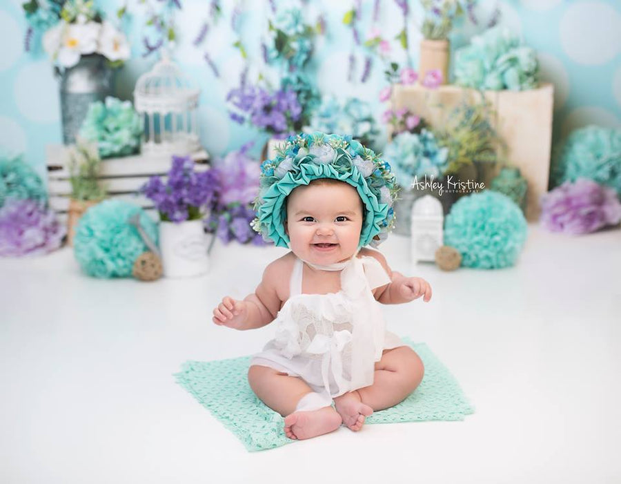 Spring Fling Photography Backdrop Background Photo Props Lavender Blue ...