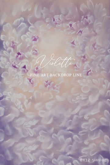 Purple Floral Painted Fine Art Photography Backdrop Violette – HSD ...