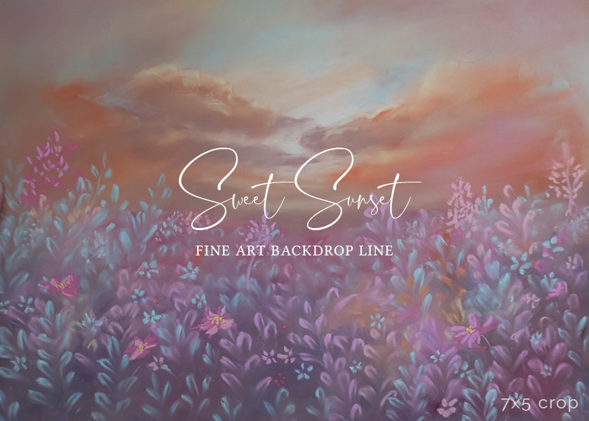 Floral Painted Fine Art Photography Backdrop Sweet Sunset – HSD ...