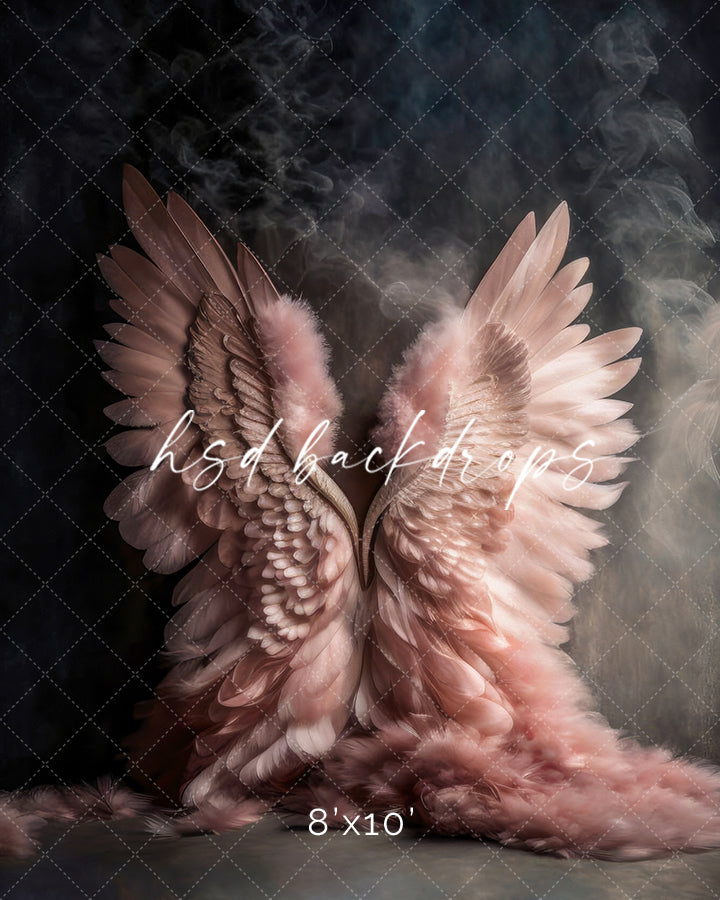 Angel Wings Backdrop for Maternity Photography | Lailah