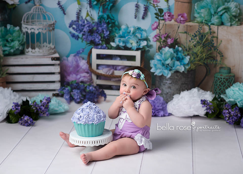 Spring Fling Photography Backdrop Background Photo Props Lavender Blue