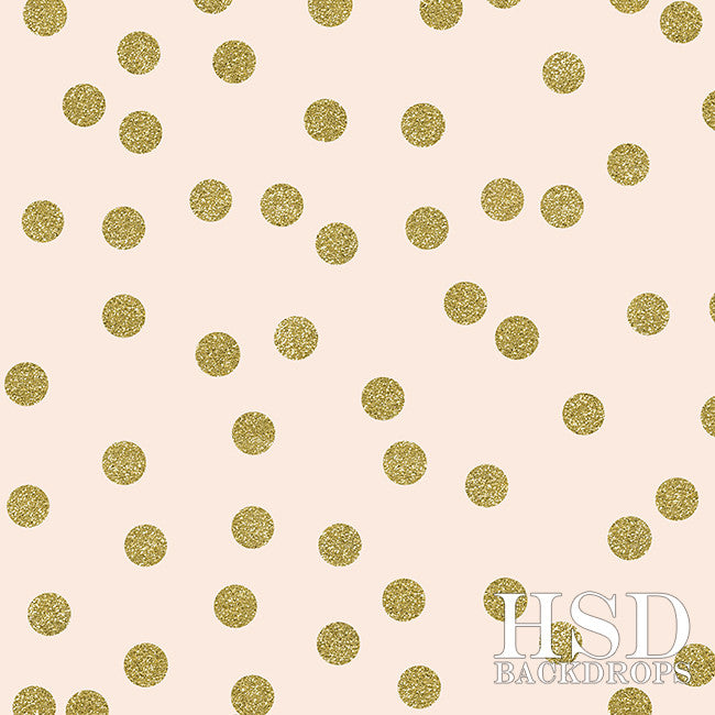 Gold Glitter Confetti Dots Photography Backdrop