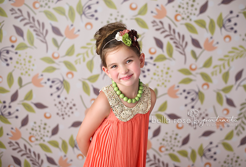 Floral Photography Backdrops Vinyl Props Baby Kids Girl