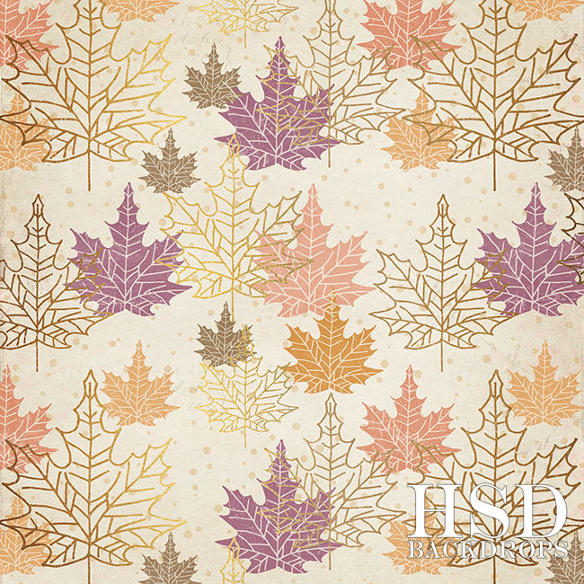 Autumn Photography Backdrops Fall Background Pink Purple Orange Brown ...