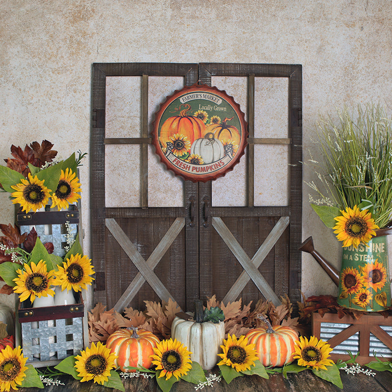 Beautiful Fall Scene Photography Backdrop Set Up With Props – HSD ...