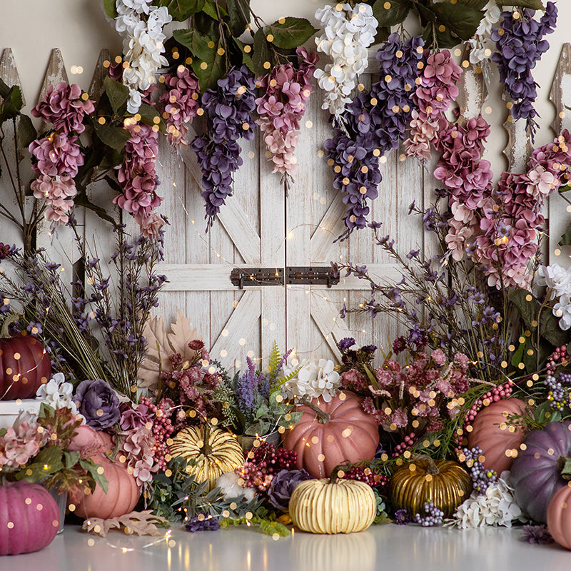 Pumpkin Princess Fall Photography Backdrop with Fall Photo Props – HSD ...