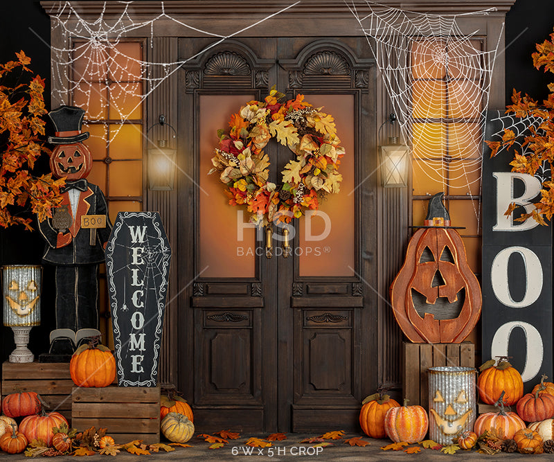 Large Halloween Photo Backdrop for Pictures or Party Photo Booth