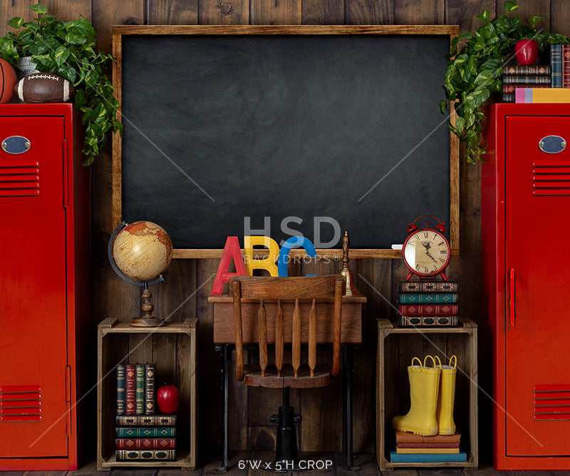 Back to School Classroom Backdrop for School Pictures