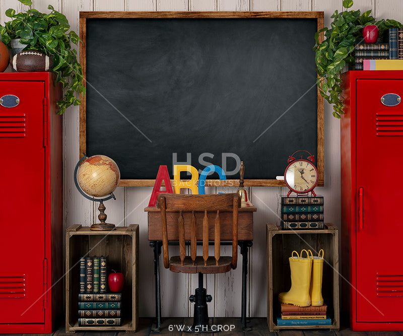 Back to School Classroom Backdrop for School Photos
