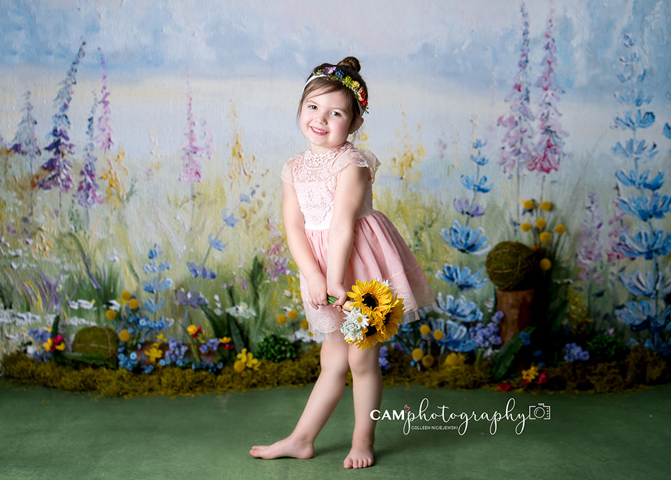 Spring Meadow Photography Backdrop Spring Photography Props SPG216 ...