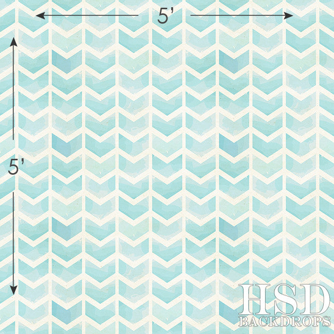 Aqua Blue Chevron Background