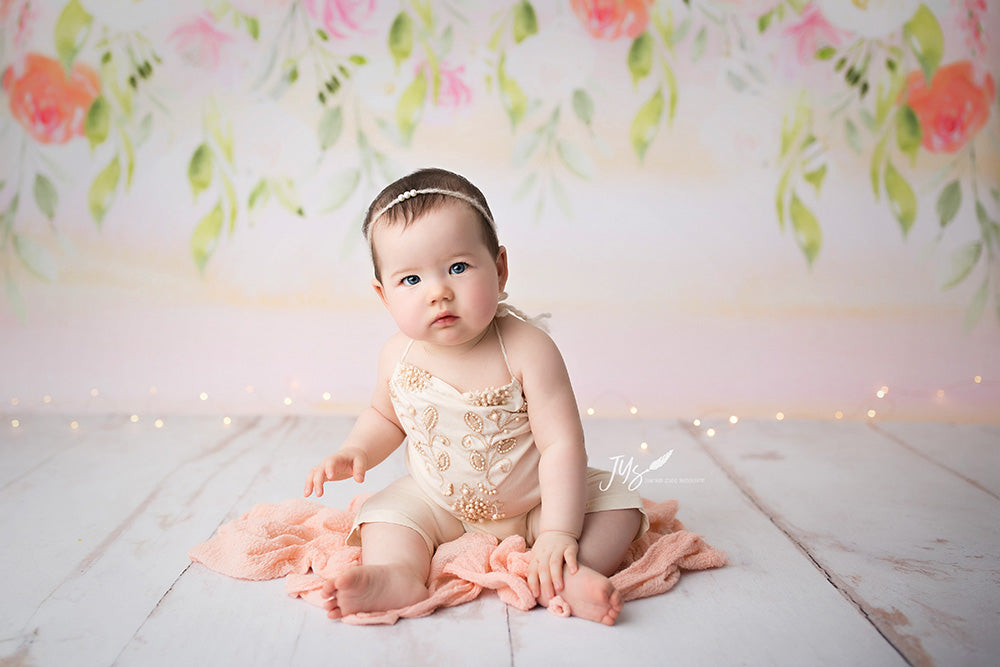 Floral Photography Backdrop Vinyl Girls Photo Props