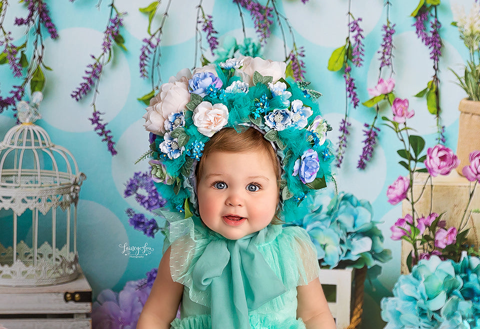 Spring Fling Photography Backdrop Background Photo Props Lavender Blue ...