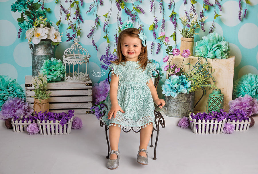 Spring Fling Photography Backdrop Background Photo Props Lavender Blue ...