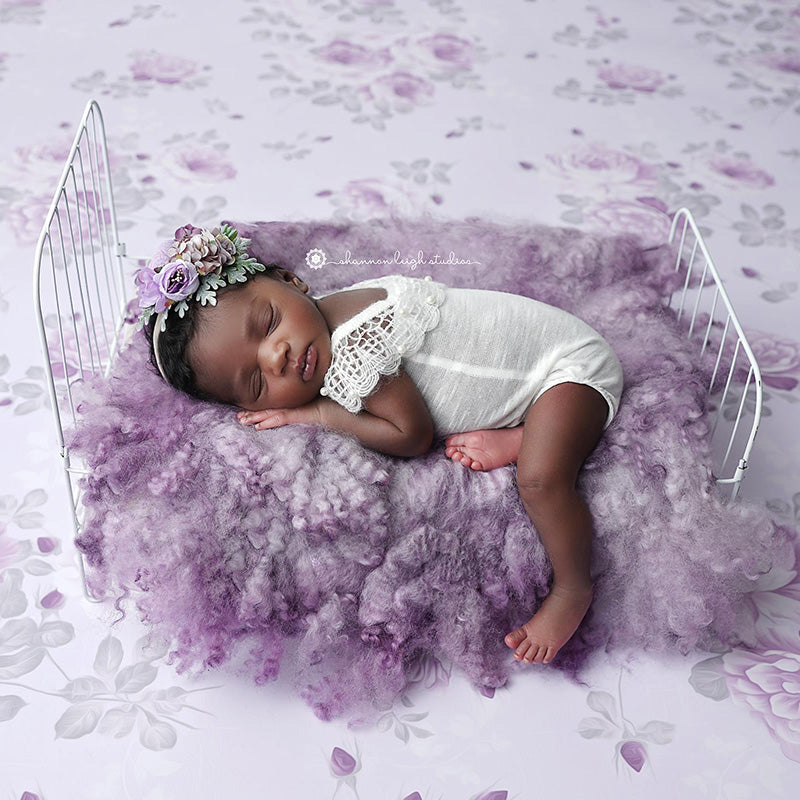 Photography Backdrop for Photographers Purple Floral Background, props