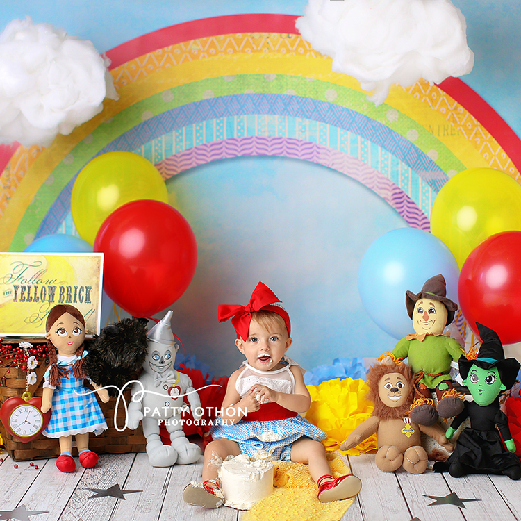 Rainbow Photography Backdrop, Photo Background for Girls