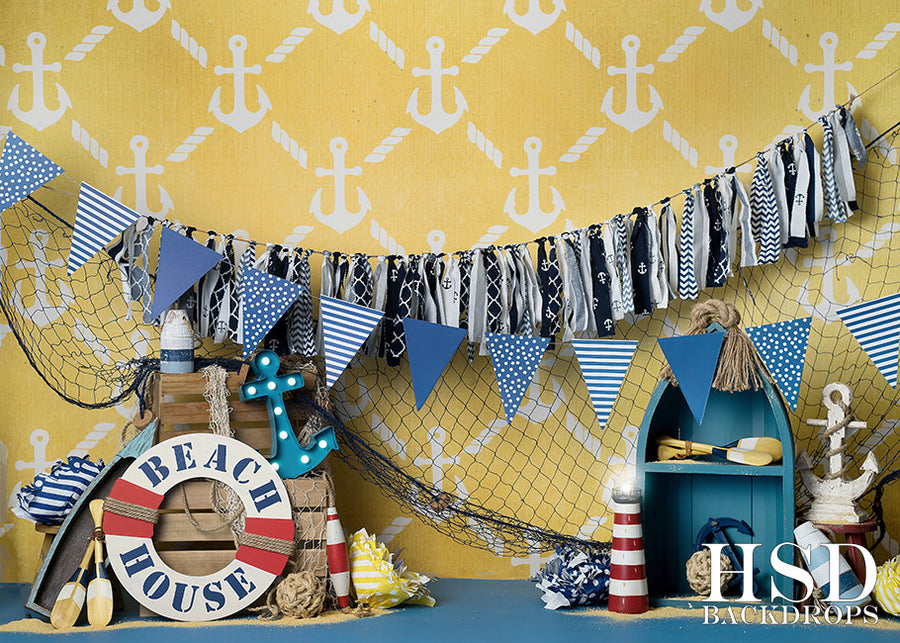 Nautical Photography Backdrop Background Beach Summer Photo Props ...