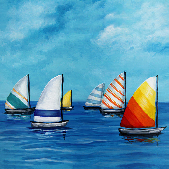 Sail Boat Photography Backdrop Vinyl Fabric Photo Props.
