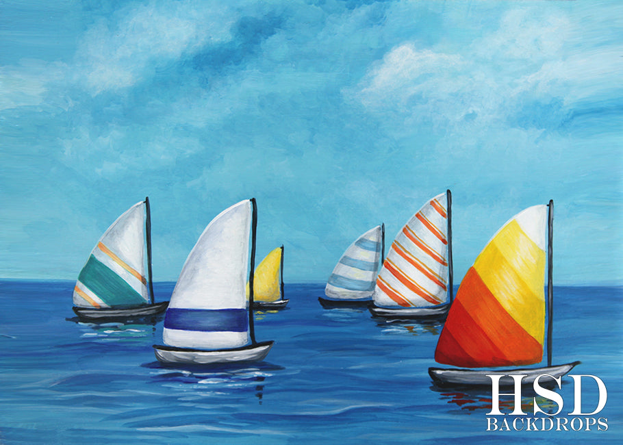 Sail Boat Photography Backdrop Vinyl Fabric Photo Props. – HSD ...