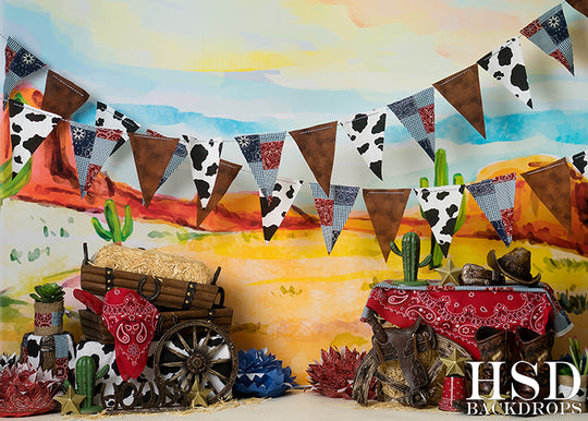 Western Photo Backdrop. Wild West Cowboy Studio Backdrop – HSD ...