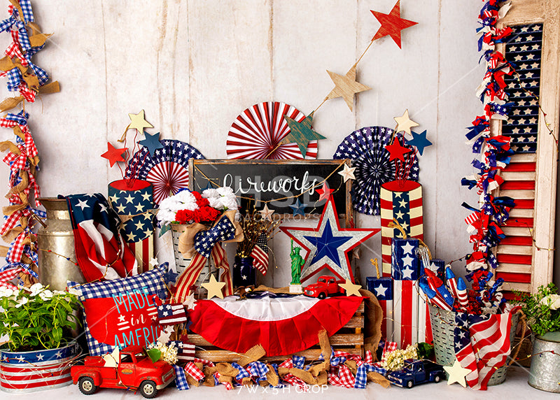 4th of July backdrop. Fourth of July Photo Backdrop for Mini Sessions.