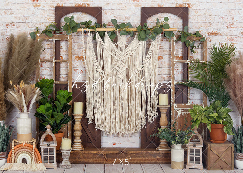 Boho Backdrop Photography for Birthday Photos or Summer Mini Sessions