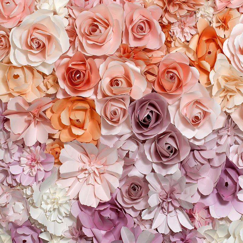 Paper Roses Photography Backdrop Vinyl Spring Photo Props Easter