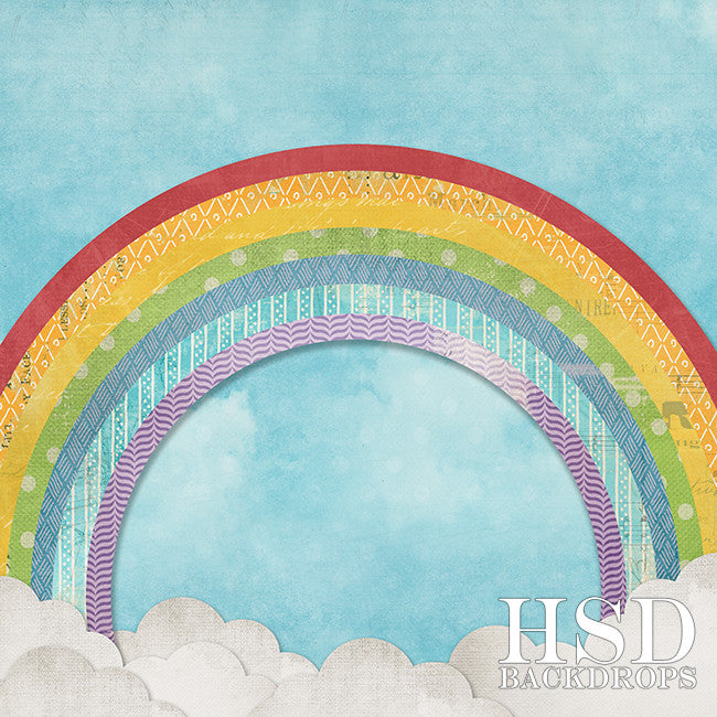 Rainbow Photography Backdrop, Photo Background for Girls