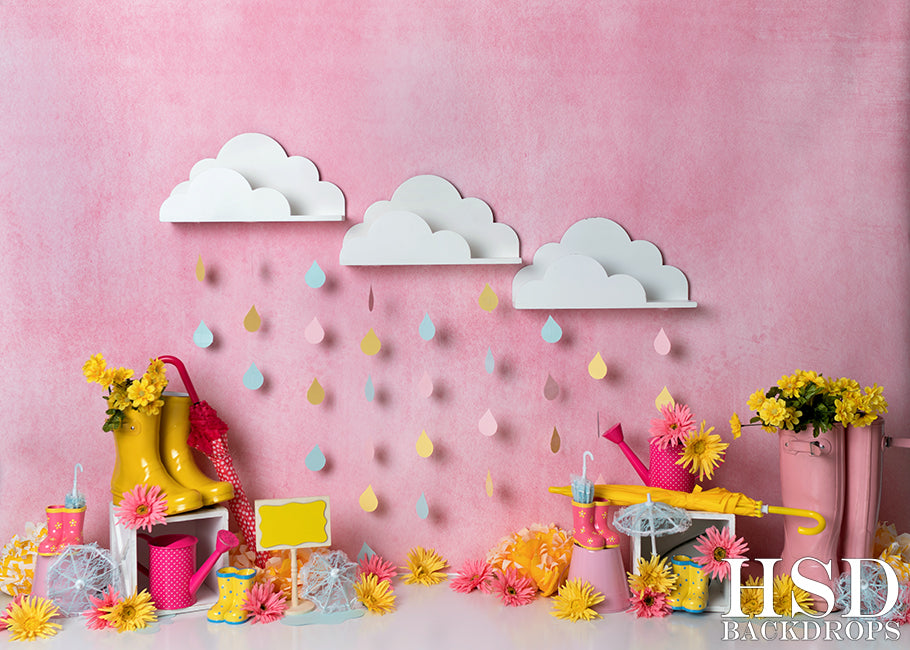 Spring Photography Backdrop Rain Photography Backdrop Spring Props ...
