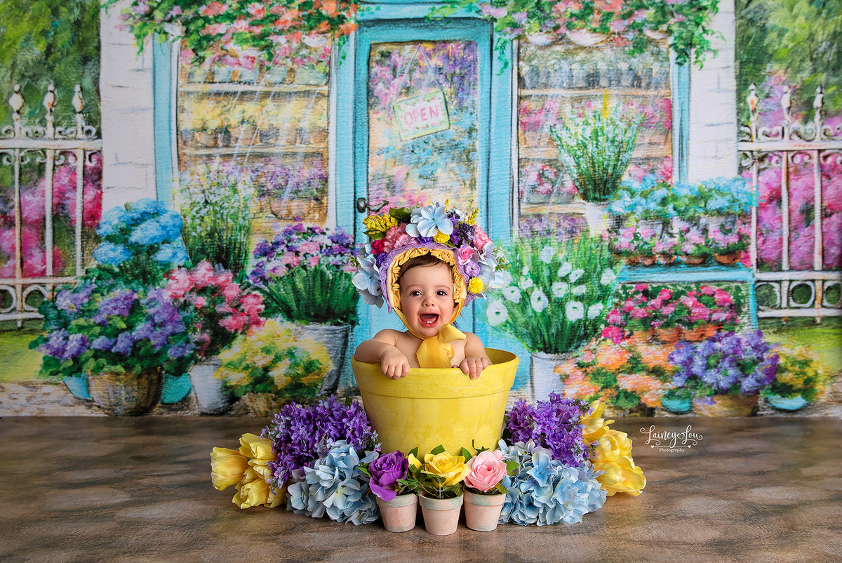 Flower Shop Photography Backdrop Background Photo Props Spring SPG260 ...