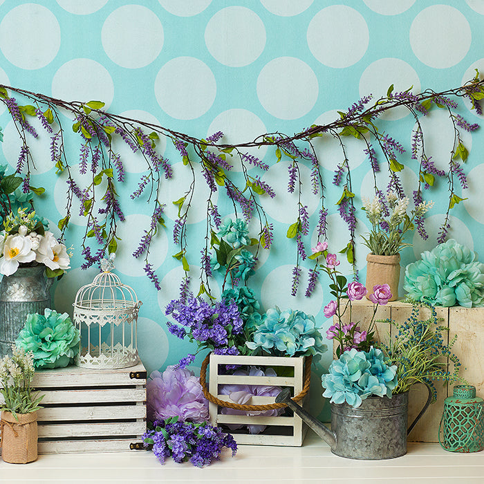 Spring Fling Photography Backdrop Background Photo Props Lavender Blue