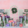 Flower shop photography backdrop for spring pictures flower market