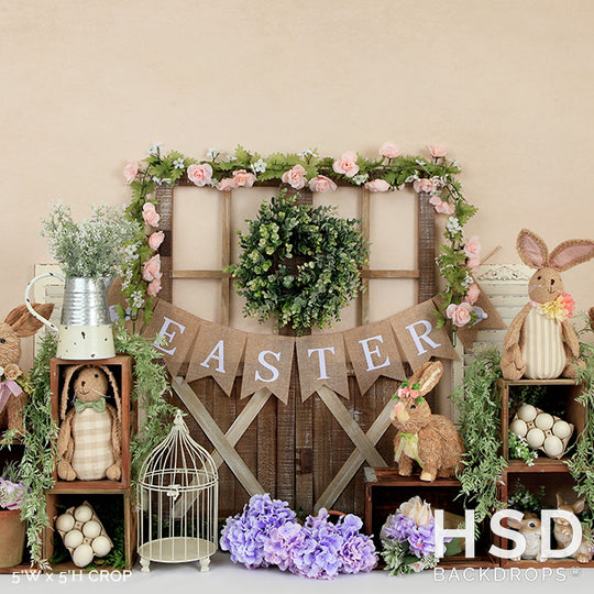 Cute as a Bunny Easter Picture Backdrop for Children's Portraits – HSD ...