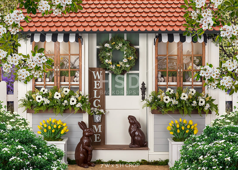 Easter Photography Backdrops | Cottontail's Cottage Spring Backdrop ...
