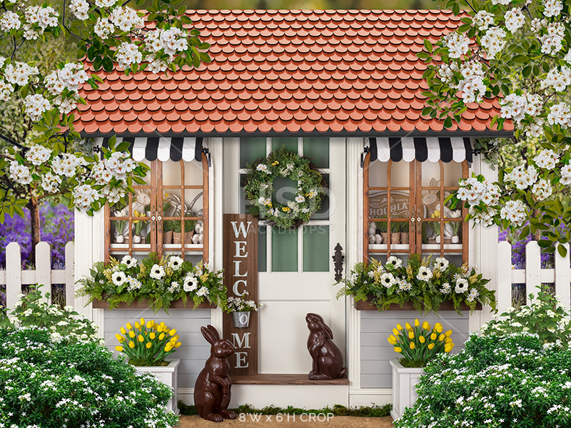 Easter Photography Backdrops | Cottontail's Cottage Spring Backdrop